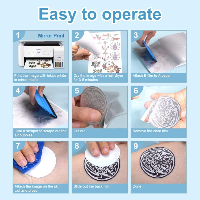 Temporary Silver Tattoo Paper for Inkjet printer - Wholesale Transfer ...